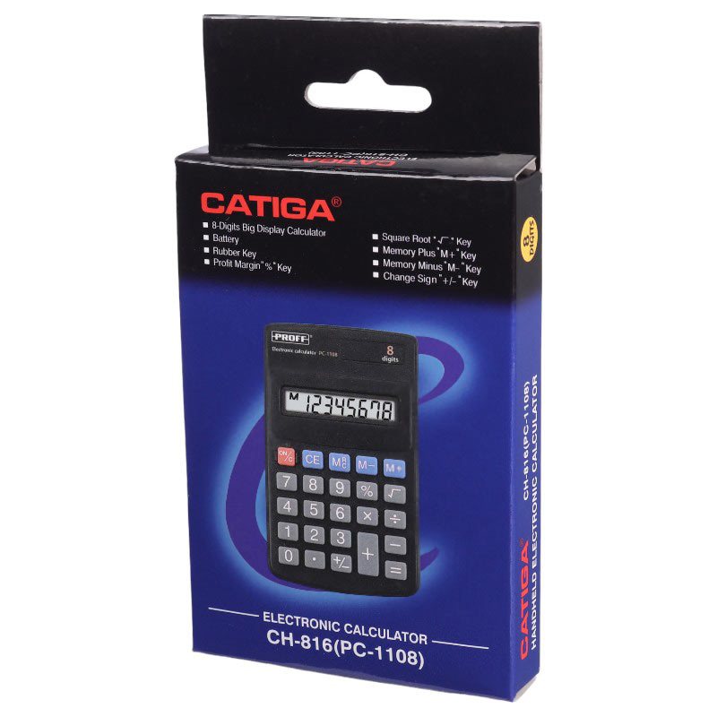 رایز شاپ | ماشین حساب کاتیکا CH-817 (PC-1908) - ماشین حساب رومیزی حرفه‌ای
